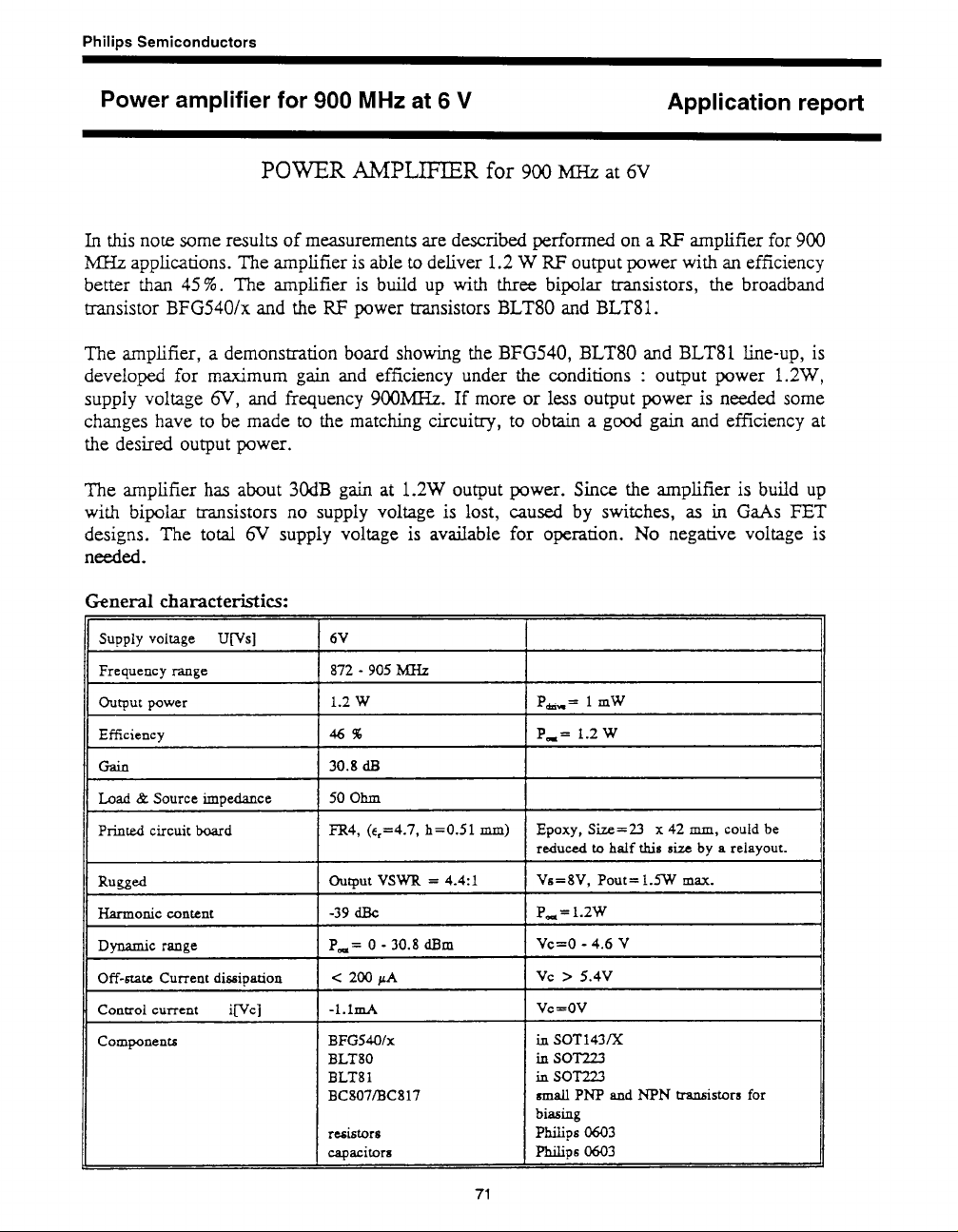 BLT80 Application Note NXP | 1/12 Pages - AiPCBA
