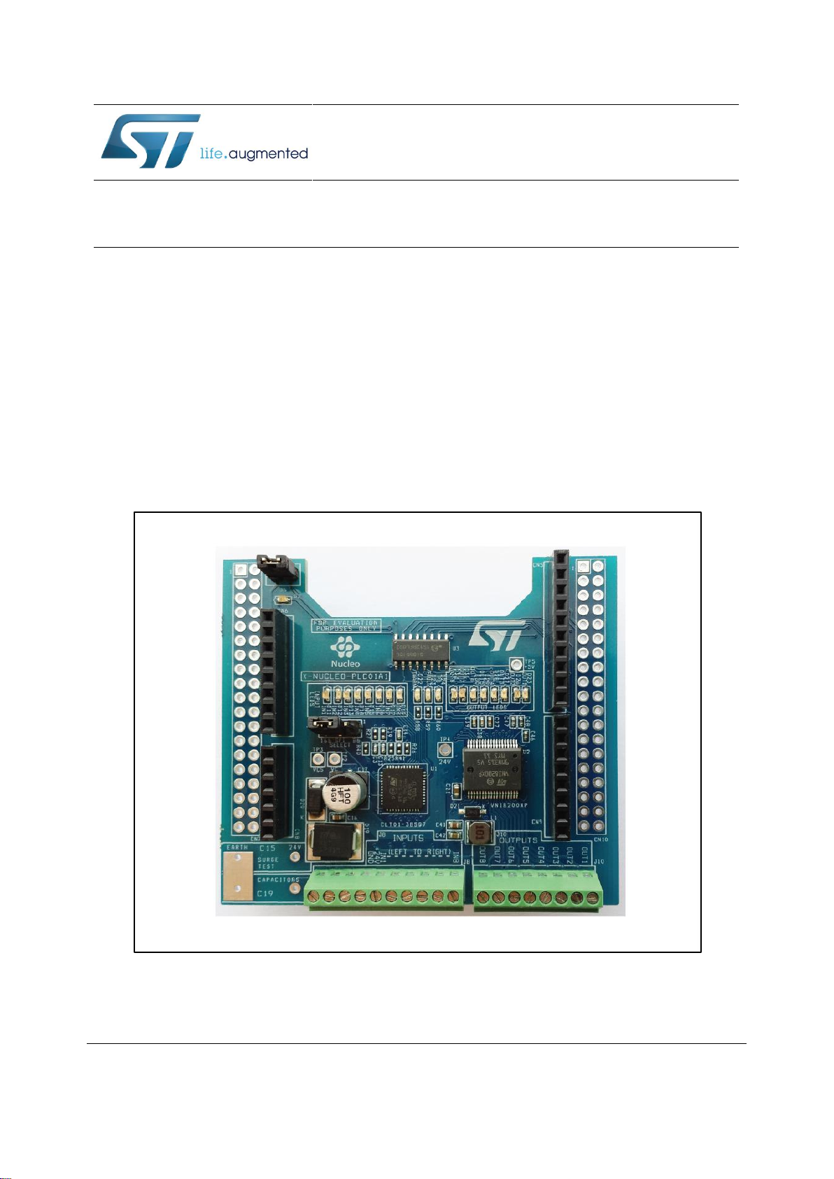 X-NUCLEO-PLC01A1 User Reference Manual Guide ST Microelectronics | 1/7 Pages - AiPCBA