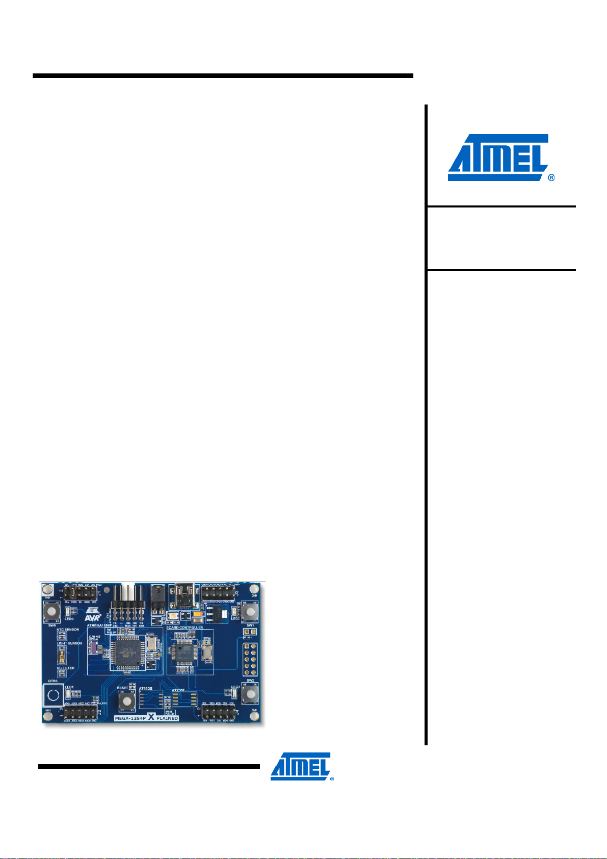 ATMEGA1284P-XPLD User Reference Manual Guide ATMEL | 1/34 Pages - AiPCBA