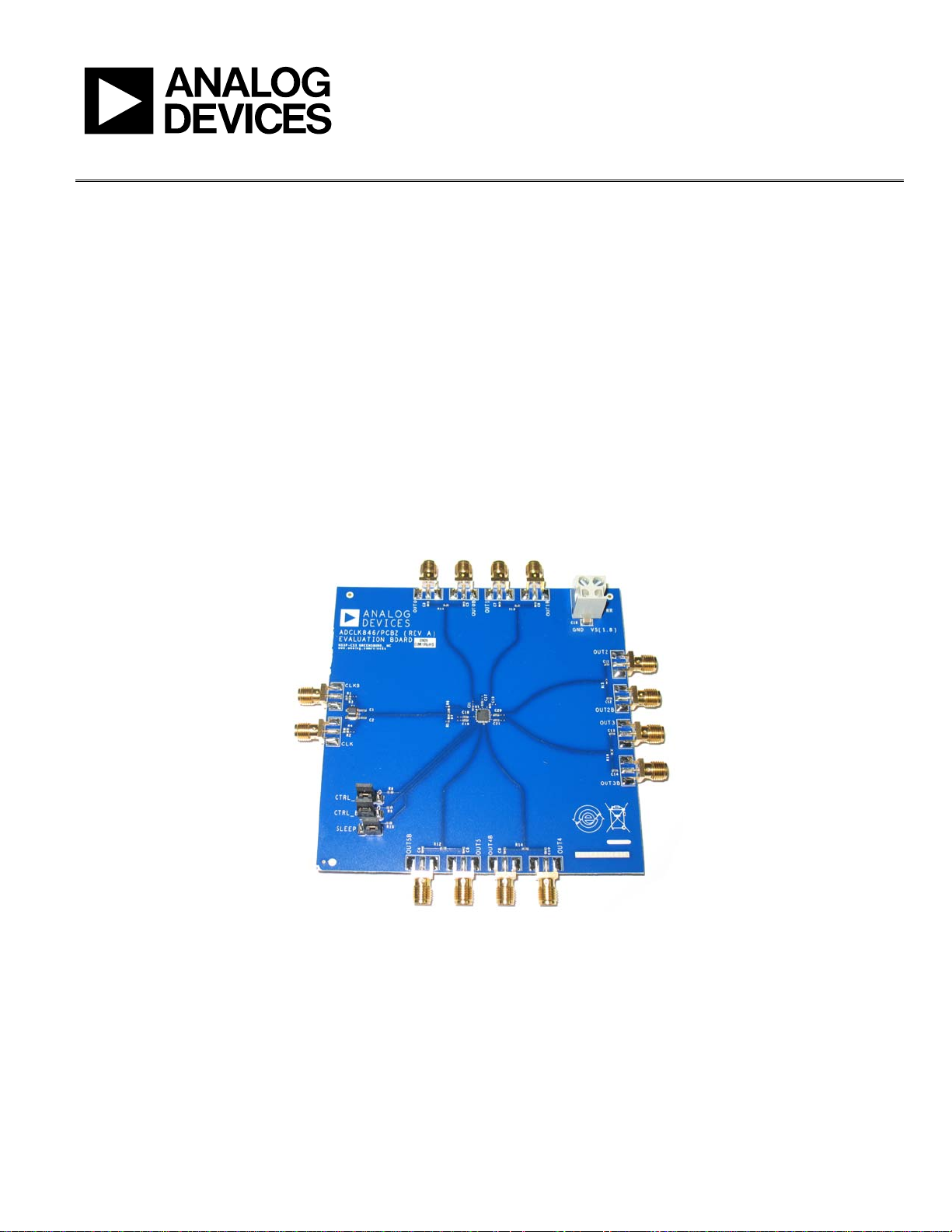 ADCLK846/PCBZ User Reference Manual Guide ADI | 1/16 Pages - AiPCBA