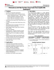 TPA3111D1 Datasheet PDF - AiPCBA