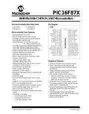 PIC16F873 Datasheet PDF - AiPCBA