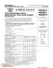 MOC3011 Datasheet PDF | Motorola - AiPCBA