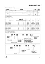 BTA12-600BW3G Datasheet PDF | ST Microelectronics - AiPCBA
