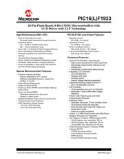 PIC16F1933-I/MV Datasheet PDF | Microchip - AiPCBA