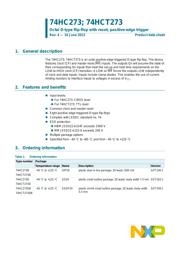 74HC273 Datasheet PDF - AiPCBA