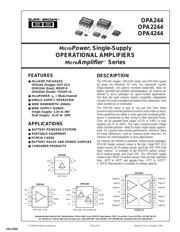 OPA244 Datasheet PDF - AiPCBA