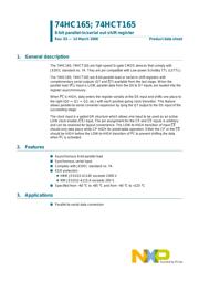 74HC165数据手册Datasheet - 百芯智造