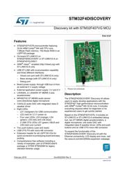 STM32F4DISCOVERY/RSCOMPONENTS Datasheet PDF | ST Microelectronics - AiPCBA