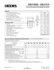 GBJ1510 Datasheet PDF - AiPCBA