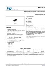 HCF4010M013TR Datasheet PDF | ST Microelectronics - AiPCBA