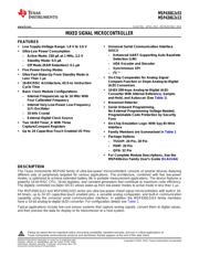 MSP430 Datasheet PDF - AiPCBA