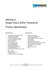 NRF24L01 Datasheet PDF | RF Module - AiPCBA