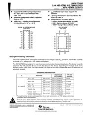 SN74LVT245BPWRE4 Datasheet PDF | TI - AiPCBA