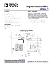 ADF4360 Datasheet PDF - AiPCBA